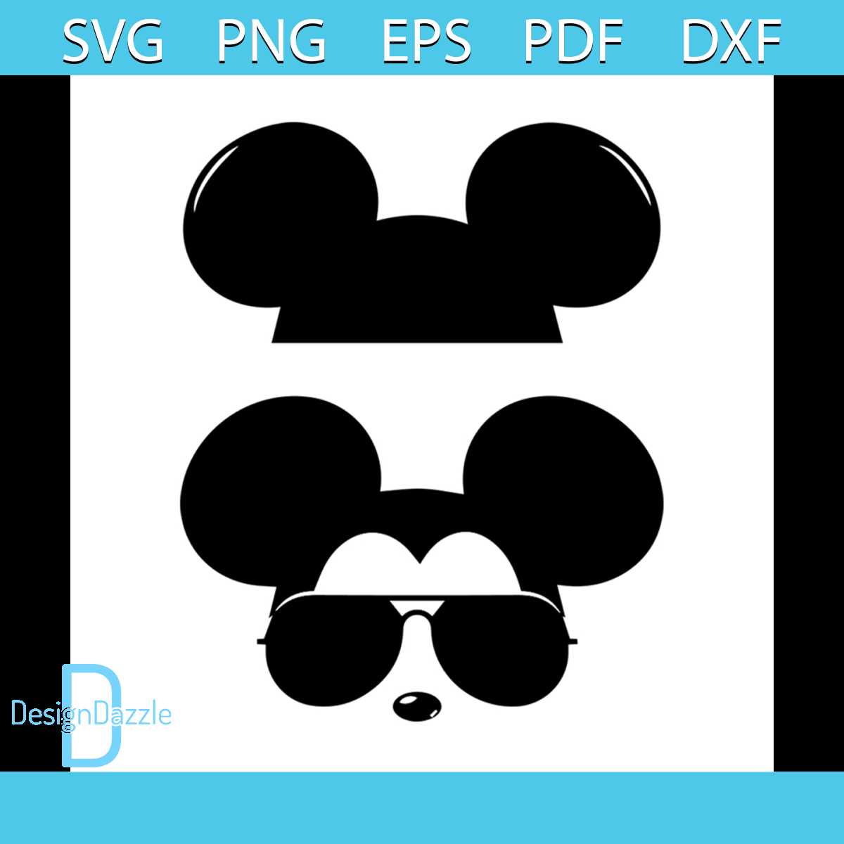 Mickey Mouse With Sunglasses Svg, Disney Svg, Mickey Svg, Mi | Inspire ...