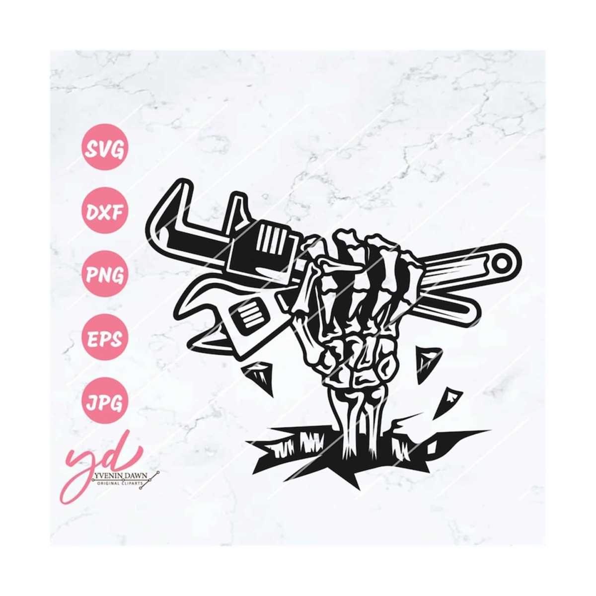 Plumbing Svg | Plumbing Skeleton Hands Svg | Plumber Hands S | Inspire ...