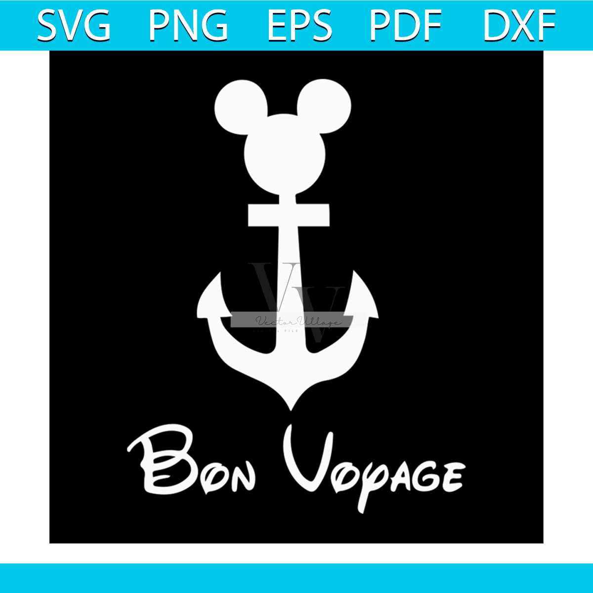 Bon Voyage Svg, Disney Svg, Disney Svg, Bon Voyage Mickey Sv - Inspire ...
