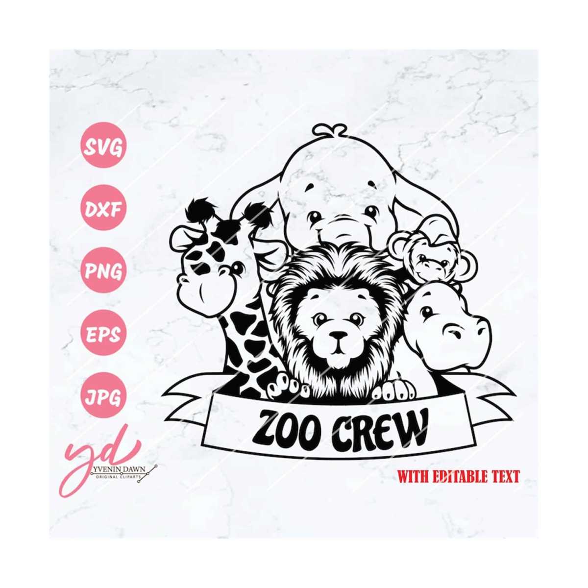 Zoo Crew Svg | Zoo Animals Svg Clipart | Zoo Trip Svg | Birt - Inspire ...