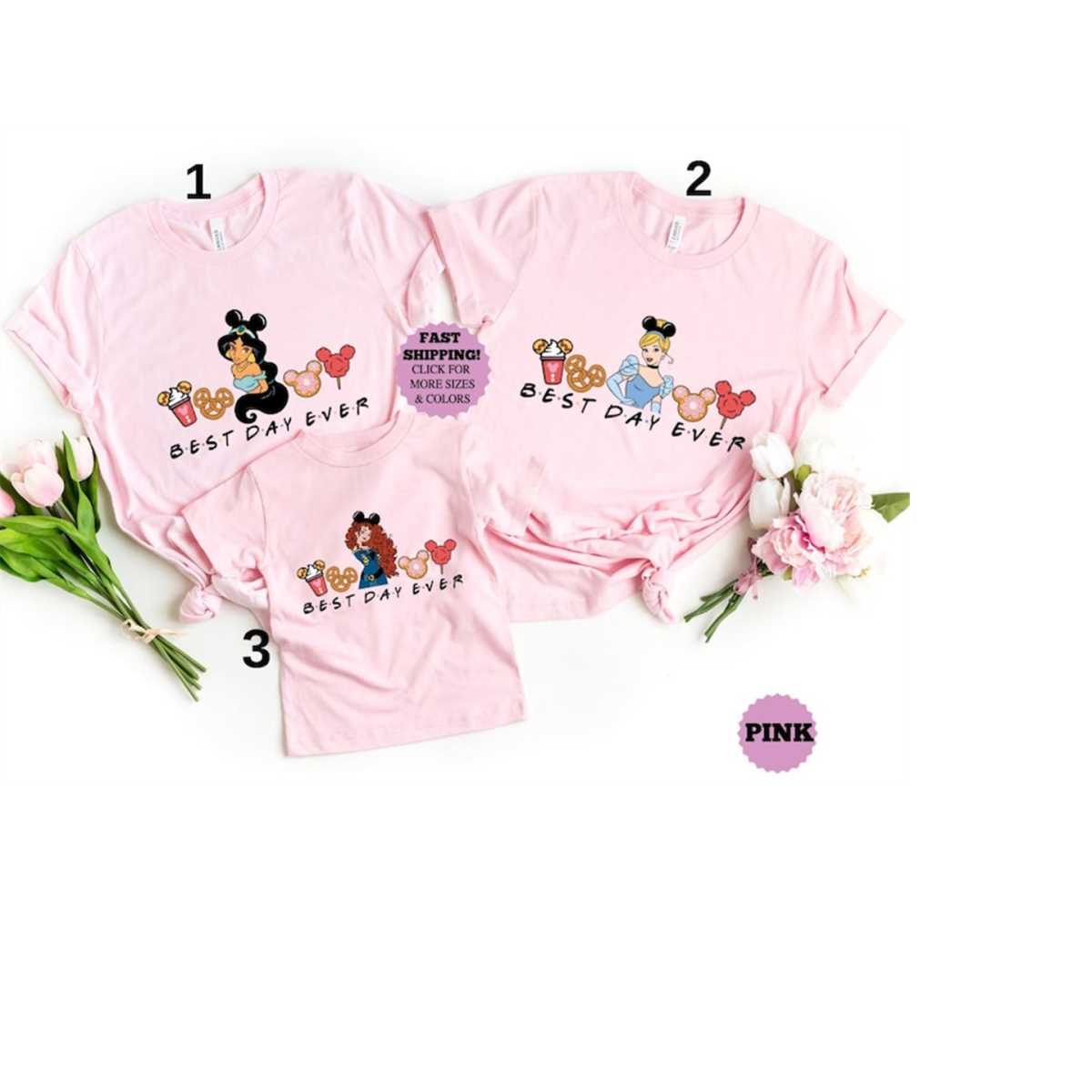 Disney Best Day Ever Princess Shirt Disney Princess Birthda Inspire
