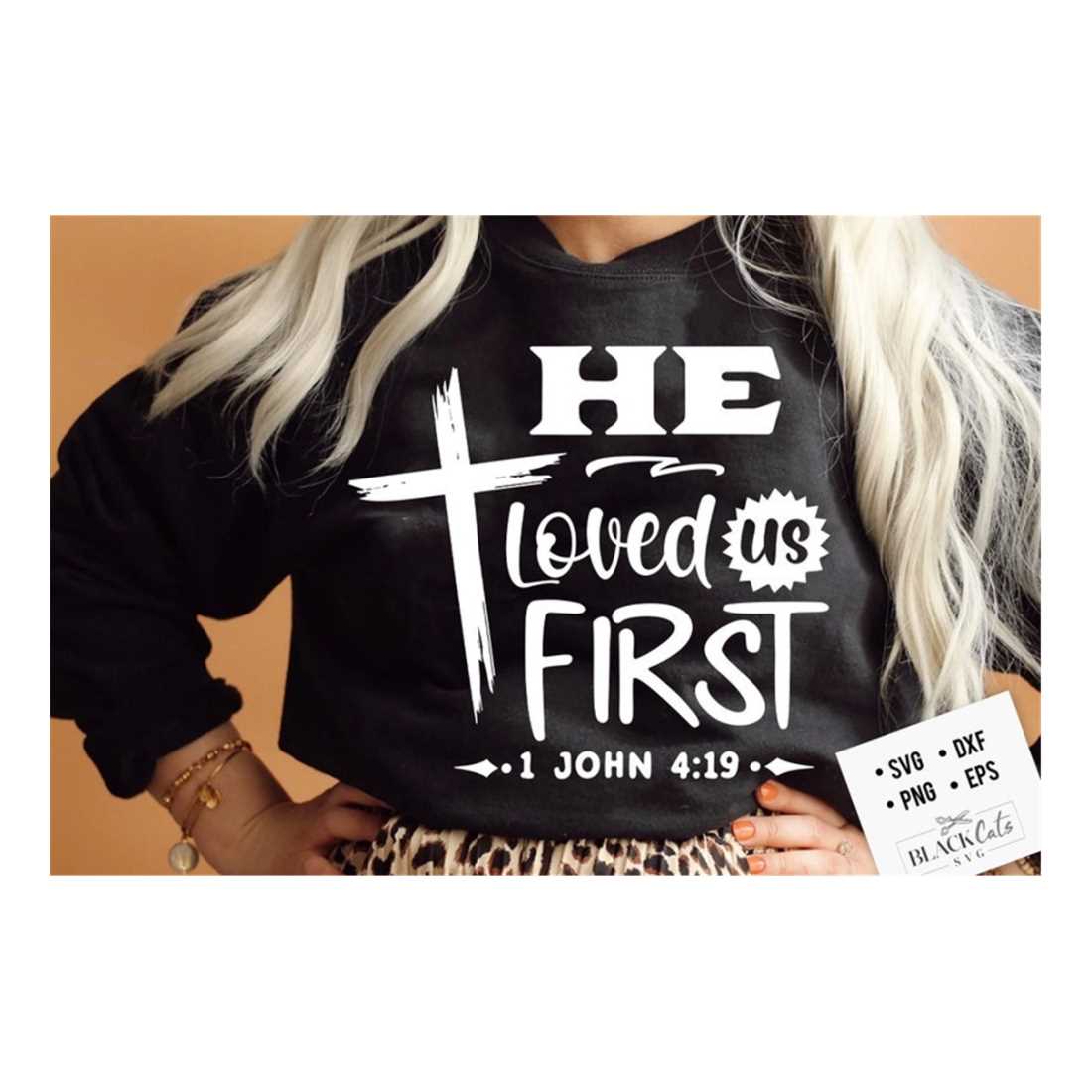 He loved us first svg, Bible svg, Cross svg, Loved us first | Inspire ...