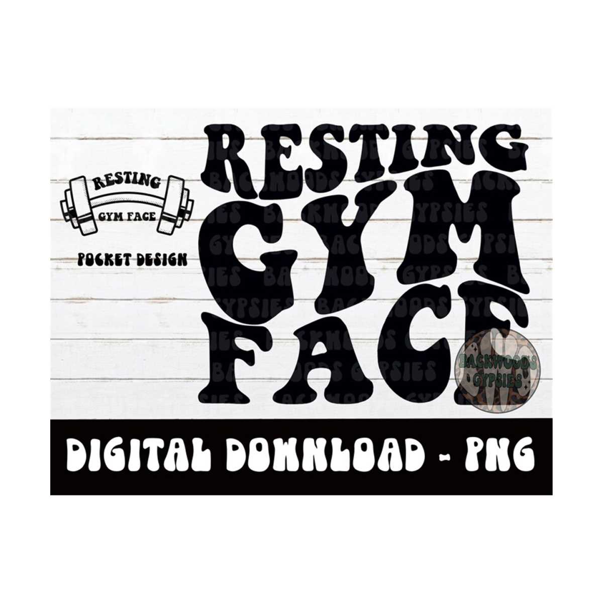 Resting Gym Face PNG - GYM - Gym Face -Digital Design - Subl | Inspire ...