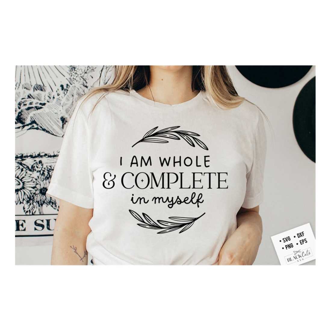 I am whole & complete svg, Positive affirmations svg, Botani - Inspire ...