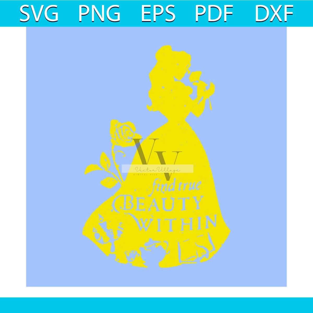 Beauty and Beast svg, Disney svg, Disney Princess Svg, Princ - Inspire ...