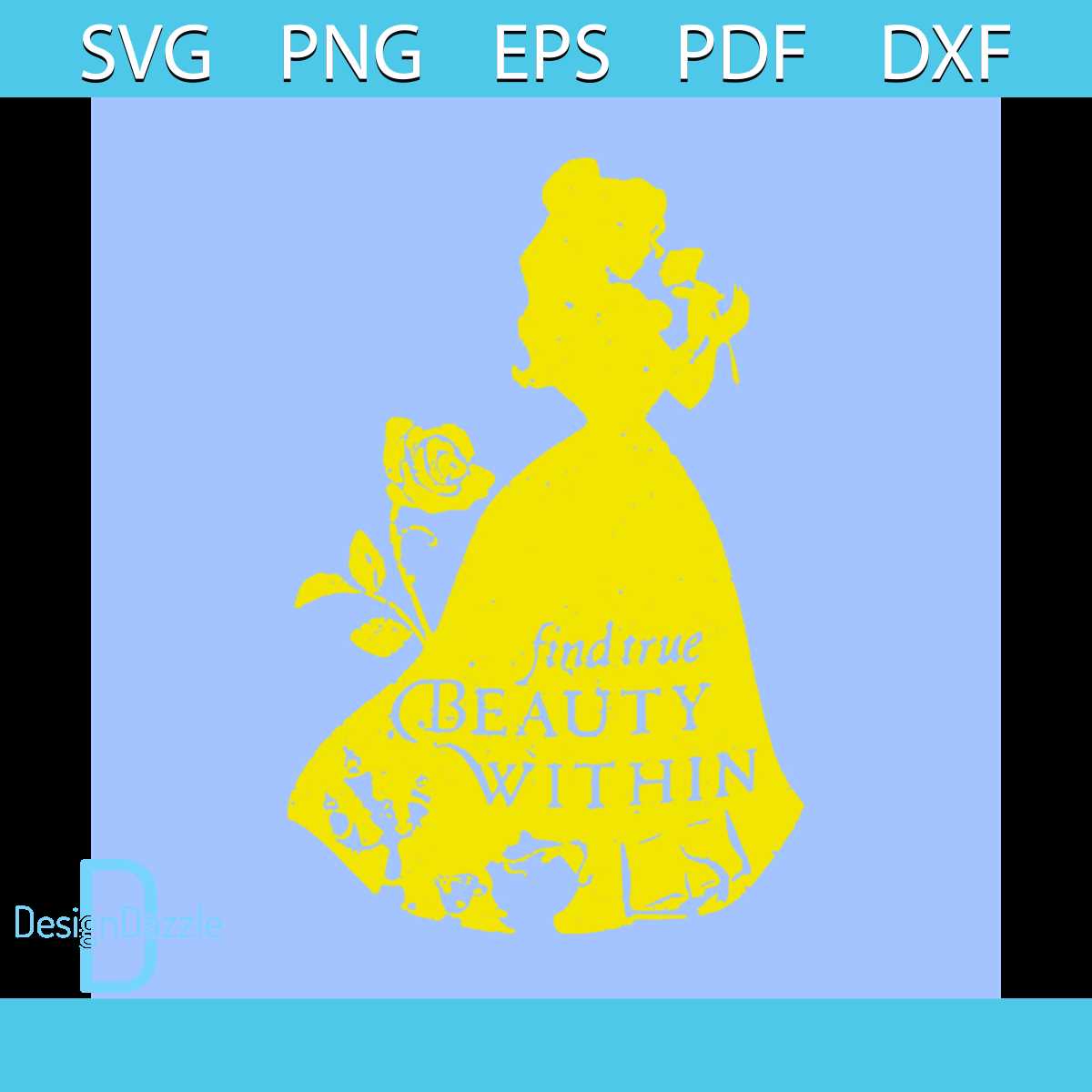 Beauty and Beast svg, Disney svg, Disney Princess Svg, Princ | Inspire ...