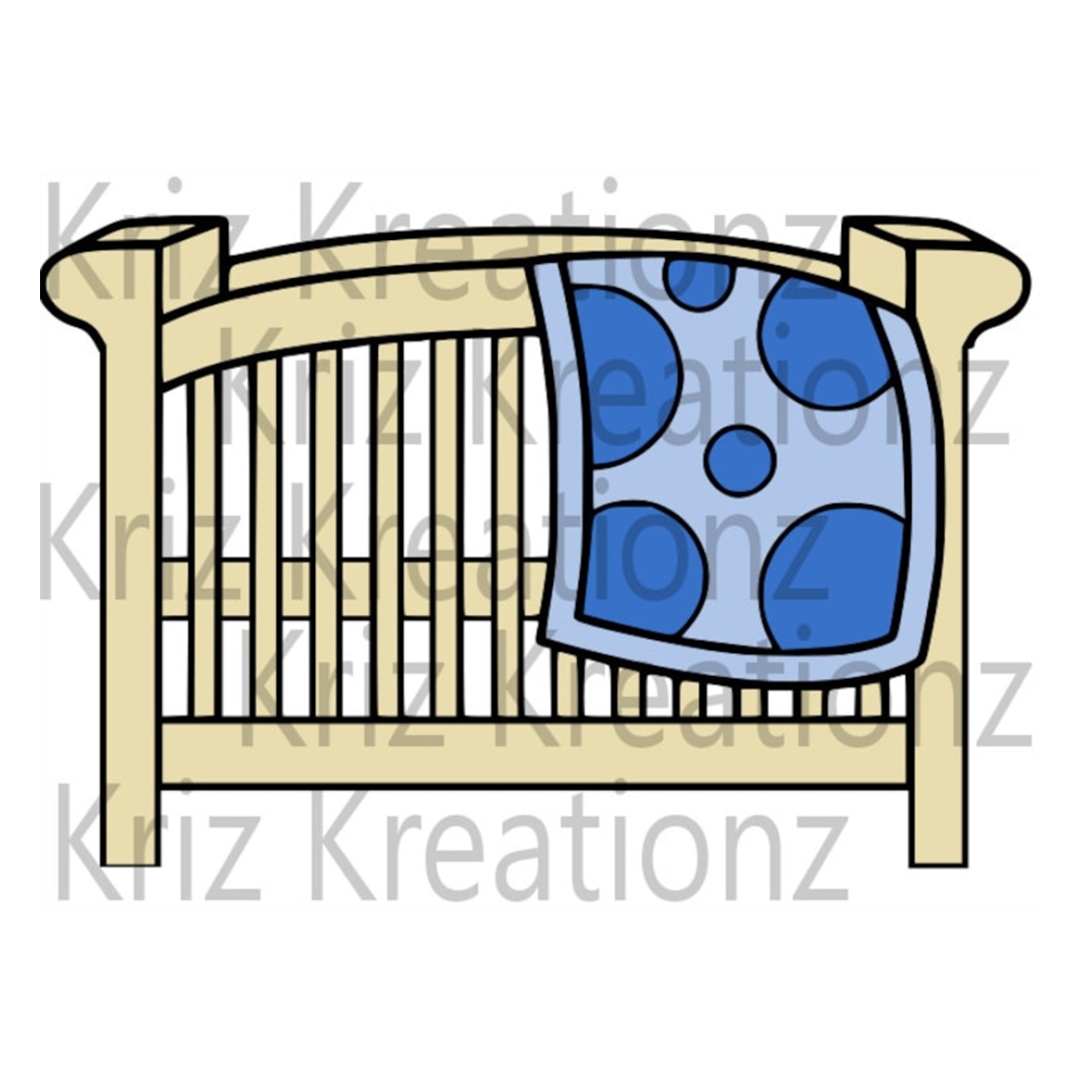 Crib for Baby SVG Cut File | Inspire Uplift