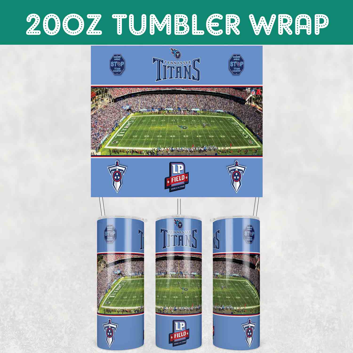 Titans Stadiums Tumbler Wrap, Tennessee Titans Stadiums Tumb - Inspire ...