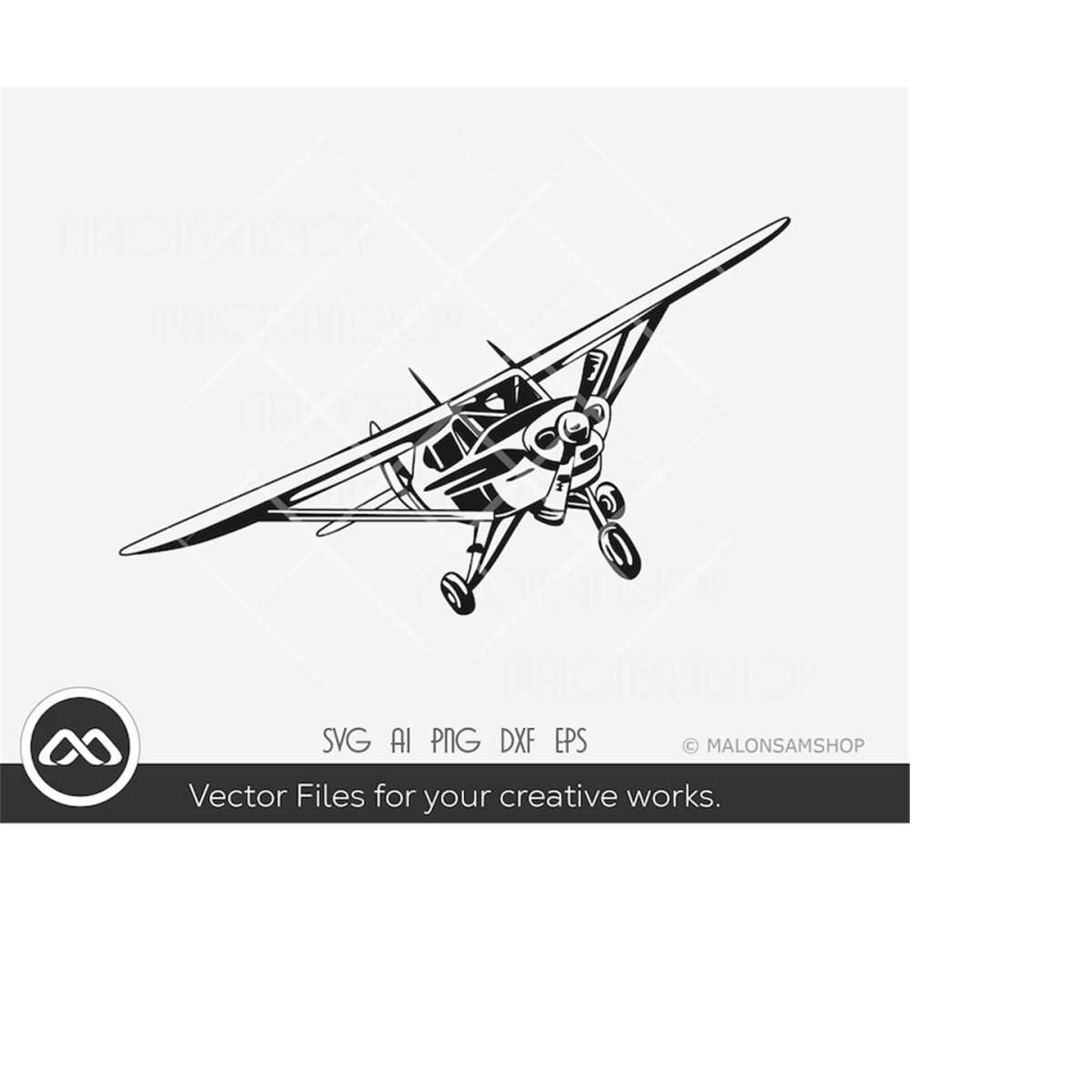 Small Plane SVG Stencil - Airplane svg, airplane pilot svg, | Inspire ...
