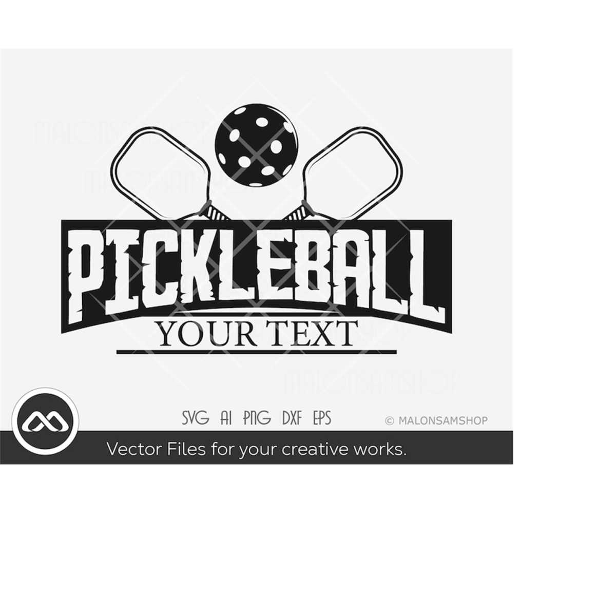 Pickleball SVG Your text Logo - pickleball svg, pickleball c | Inspire ...