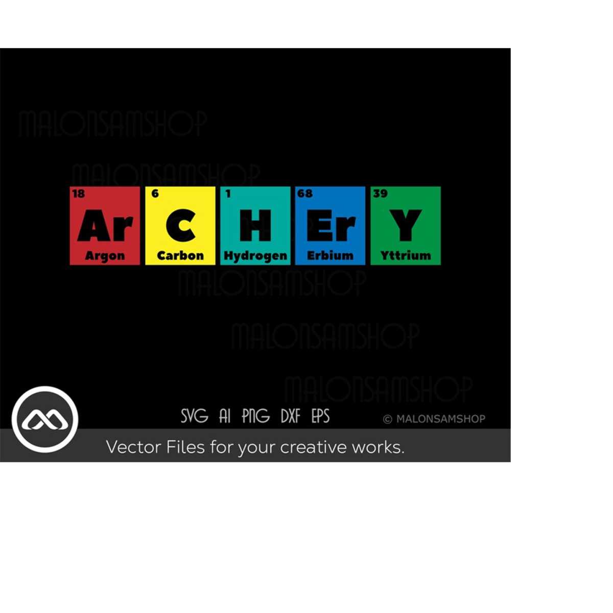 Archery SVG Periodic table - Archery svg, bow and arrow svg | Inspire ...
