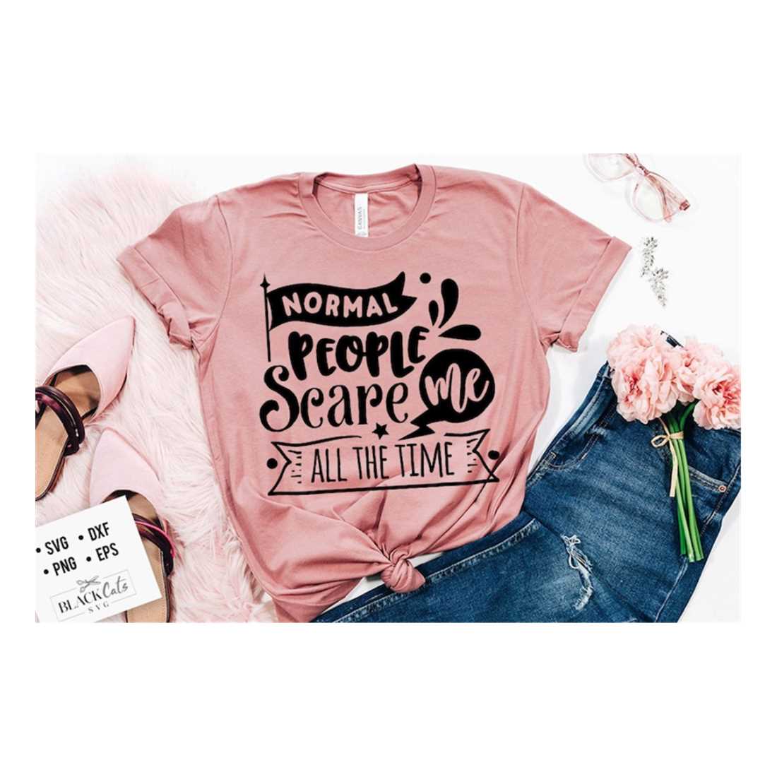 Normal people scare me svg, Antisocial SVG, Sarcastic SVG, I - Inspire ...