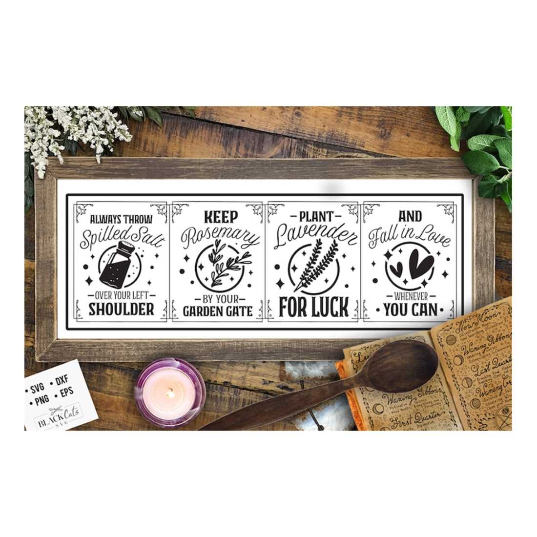 Always throw spilled salt SVG, Witch kitchen svg, Magic Kitc | Inspire ...