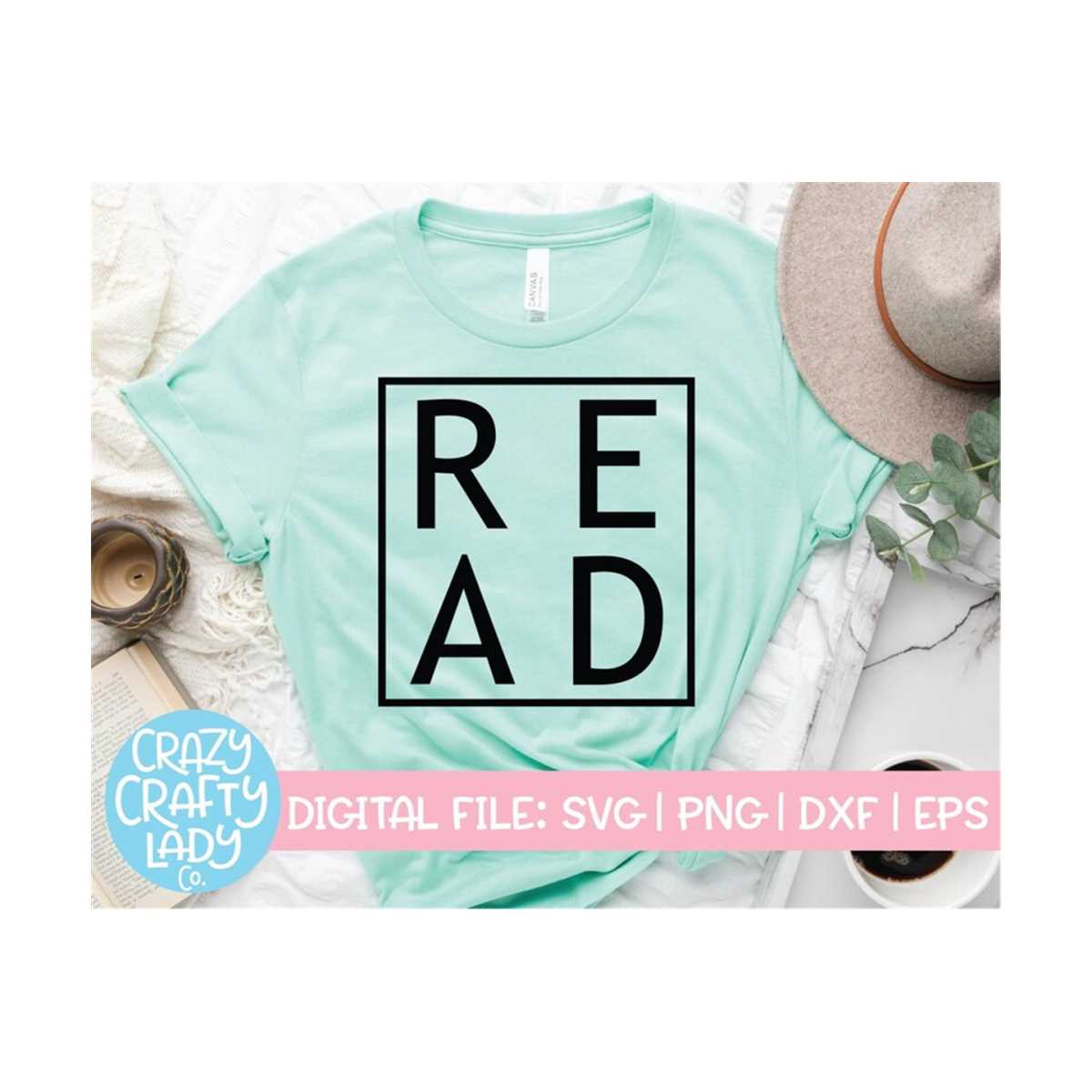Read SVG, Reader Cut File, Book Club Saying, Funny Reading D | Inspire ...