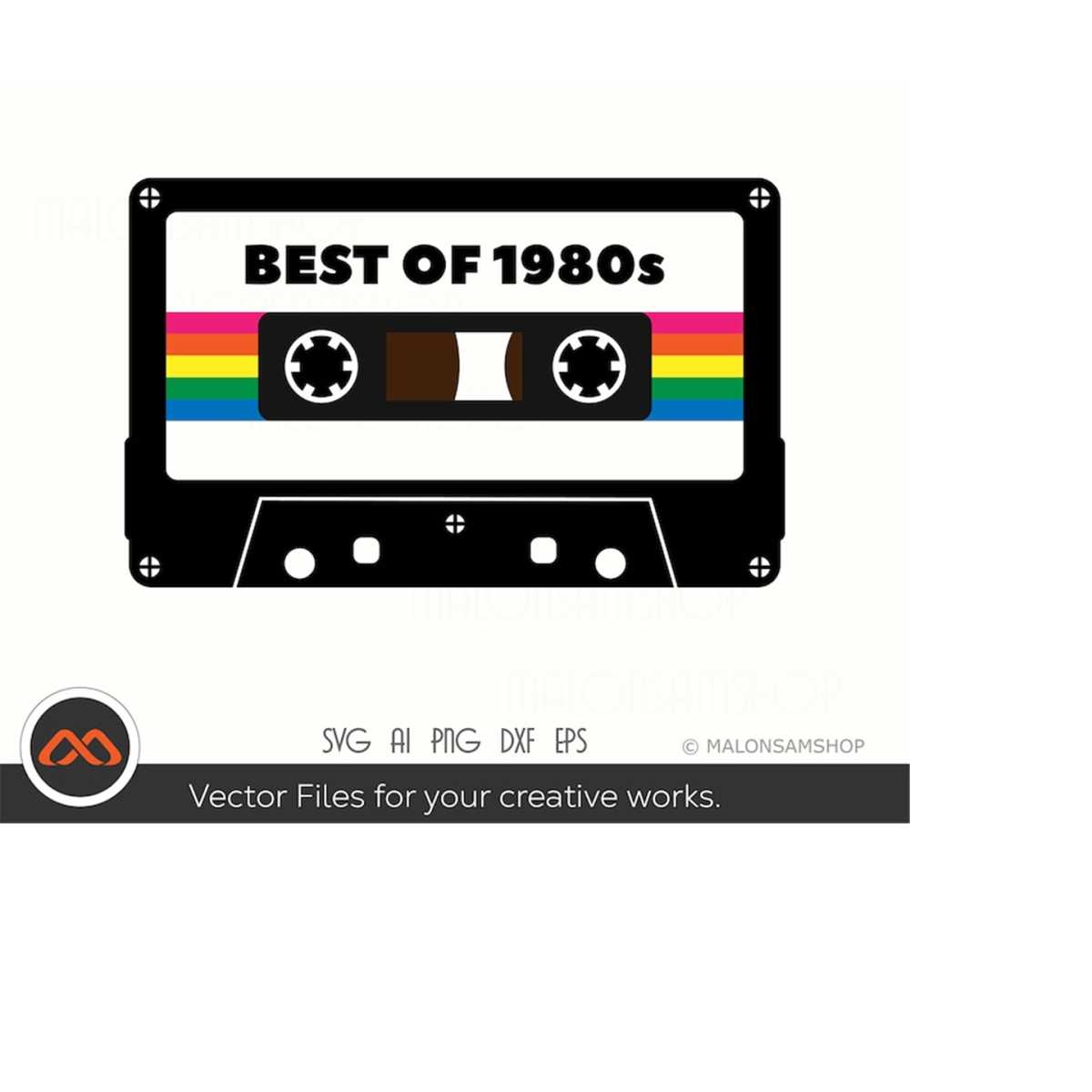 Cassette Tape 80s SVG, SVG File for Cricut, cassette tape sv | Inspire ...