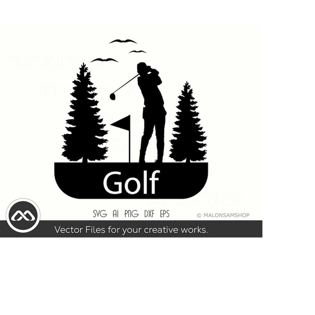Golfer Svg Golf Silhouette Golf Svg Golfing Svg Golfer S Inspire Uplift