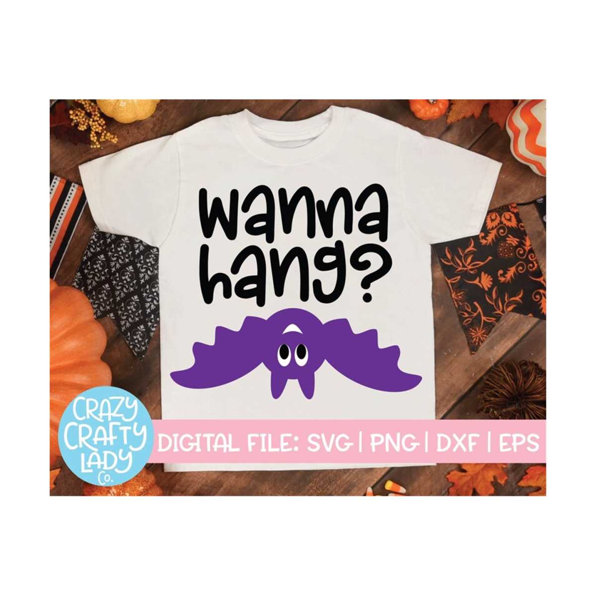 Wanna Hang SVG, Fall Cut File, Halloween Design, Cute Kid SV | Inspire ...