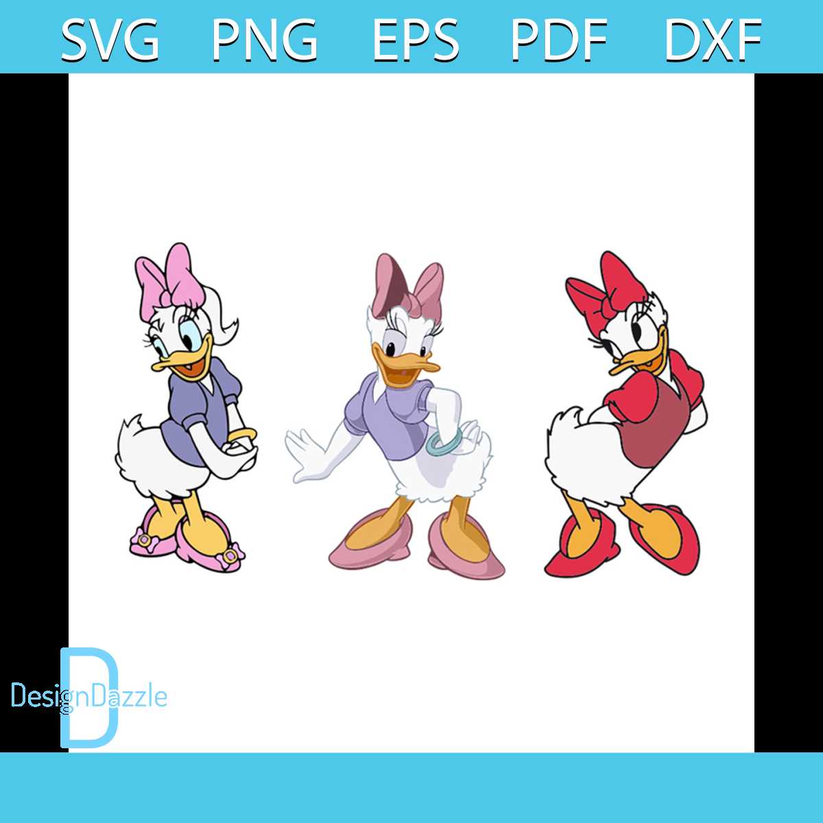 Daisy Duck Svg, Disney Svg, Disney Character Svg, Cartoon Ch | Inspire ...