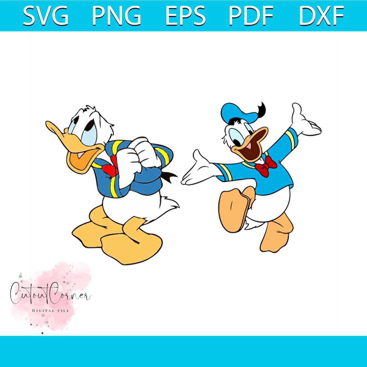 Donald Duck Svg, Disney Svg, Disney Character Svg, Cartoon C - Inspire ...