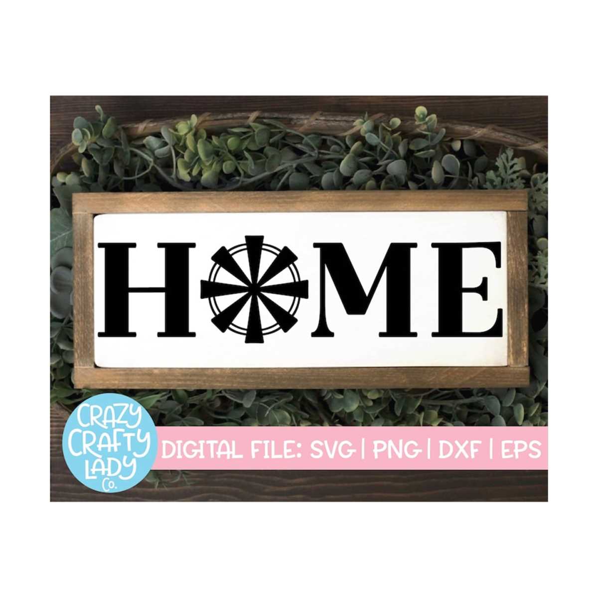 Home Windmill SVG, Rustic Entry Cut File, Modern Farmhouse D | Inspire ...
