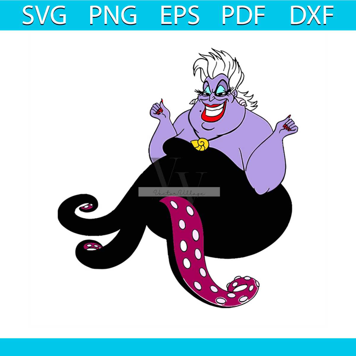 Ursula Svg, Disney Svg, Disney Character Svg, Cartoon Charac | Inspire ...