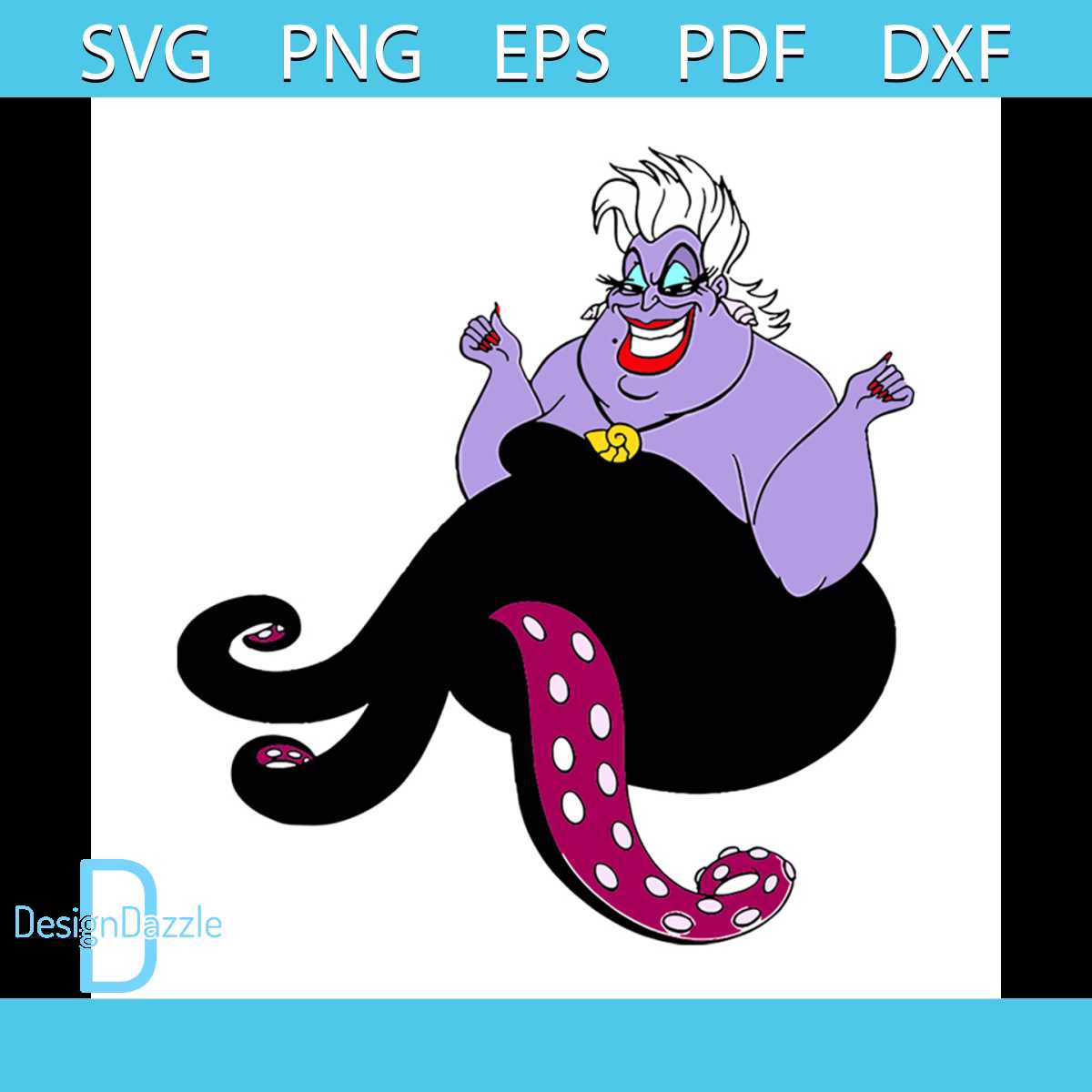 Ursula Svg, Disney Svg, Disney Character Svg, Cartoon Charac | Inspire ...