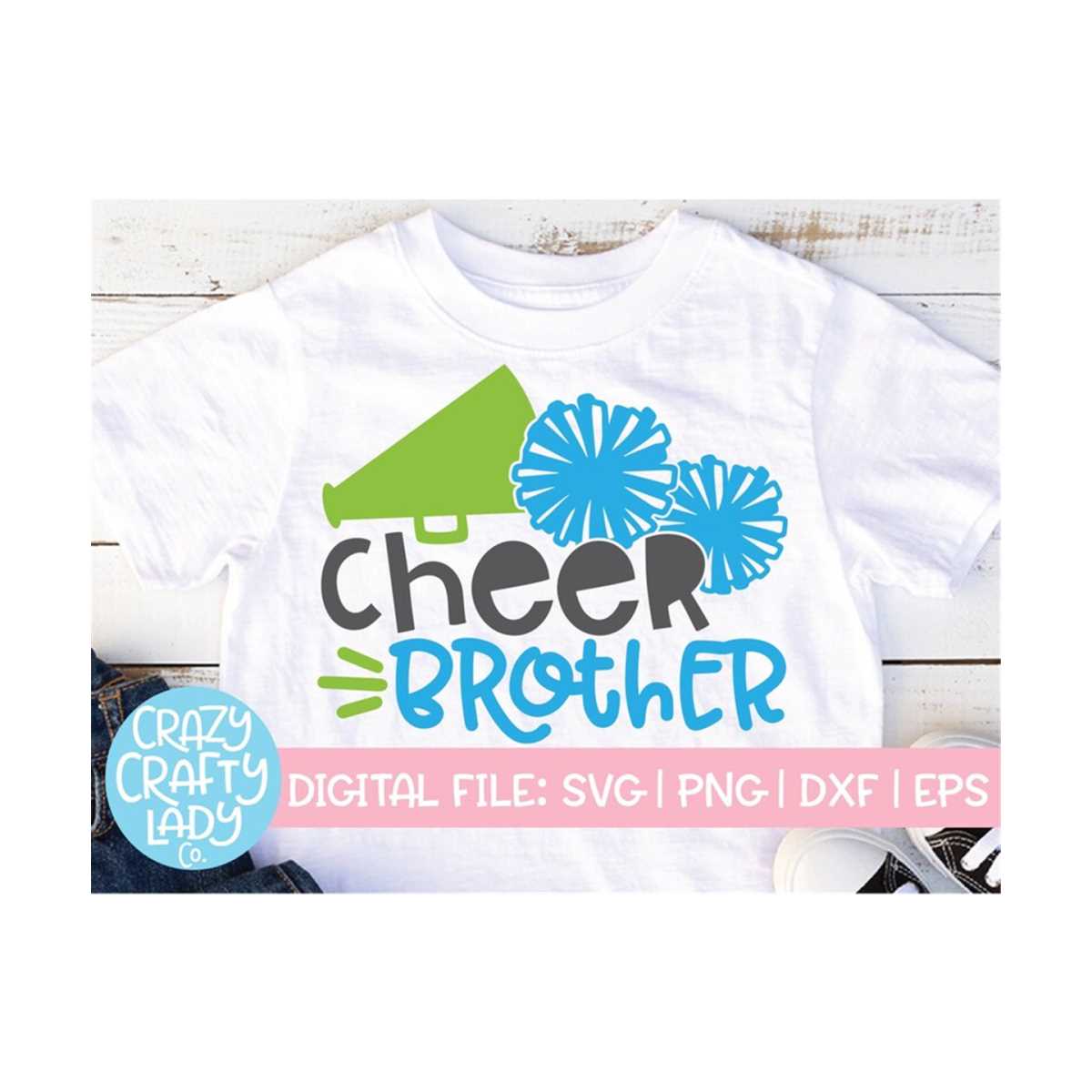 Cheer Brother SVG, Cheerleader Cut File, Boy Sports Quote, M | Inspire ...