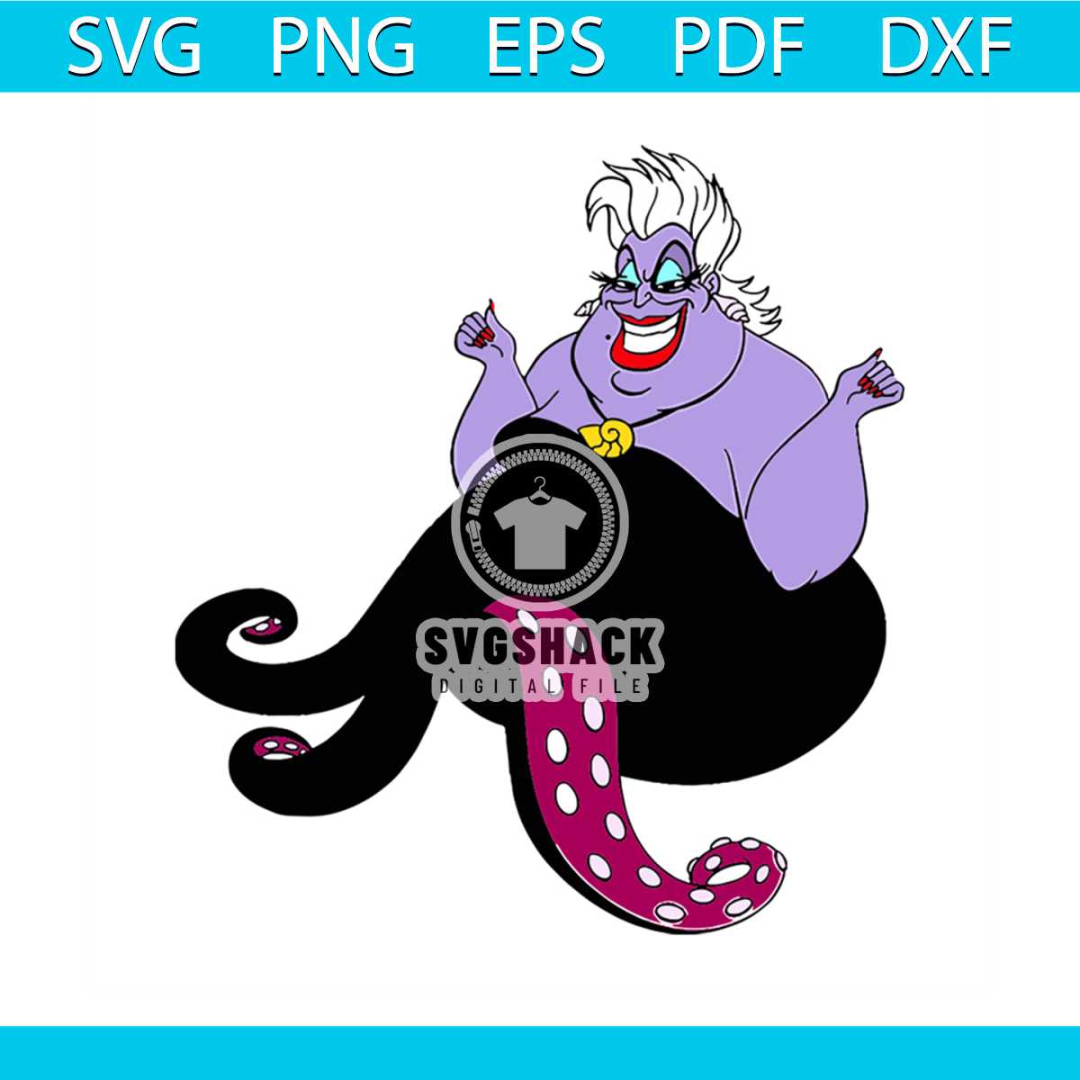 Ursula Svg, Disney Svg, Disney Character Svg, Cartoon Charac | Inspire ...