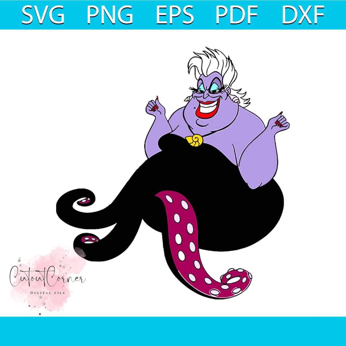 Ursula Svg, Disney Svg, Disney Character Svg, Cartoon Charac | Inspire ...