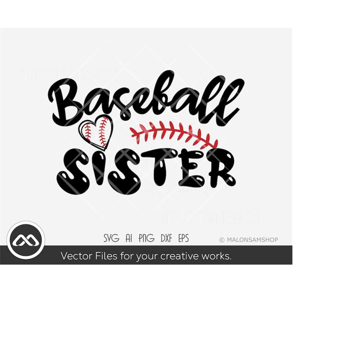 Baseball SVG file baseball sister - baseball svg, sports svg | Inspire ...