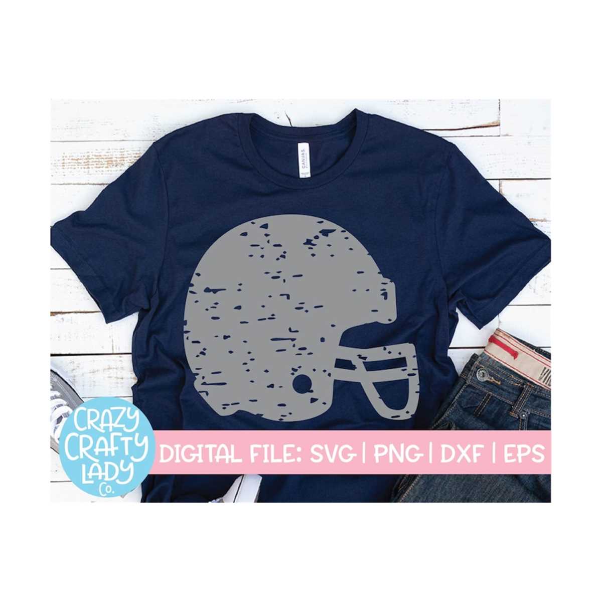 Grunge Football Helmet SVG, Sports Cut File, Distressed, Tod | Inspire ...