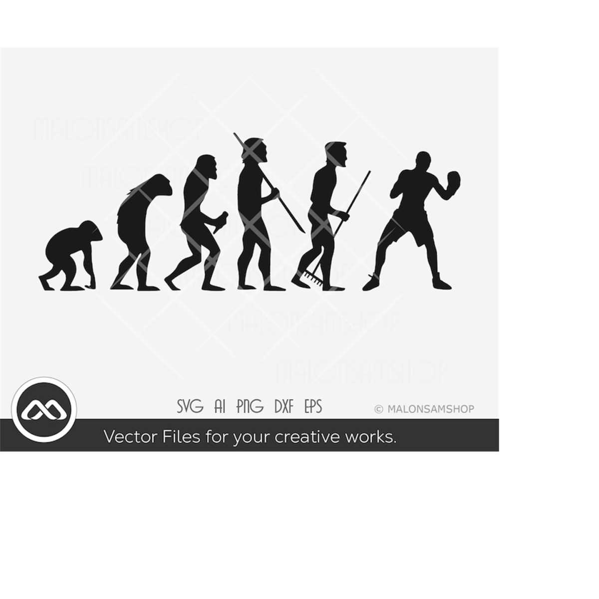 Boxing SVG Evolution - boxing svg, silhouette, cut file, png - Inspire ...