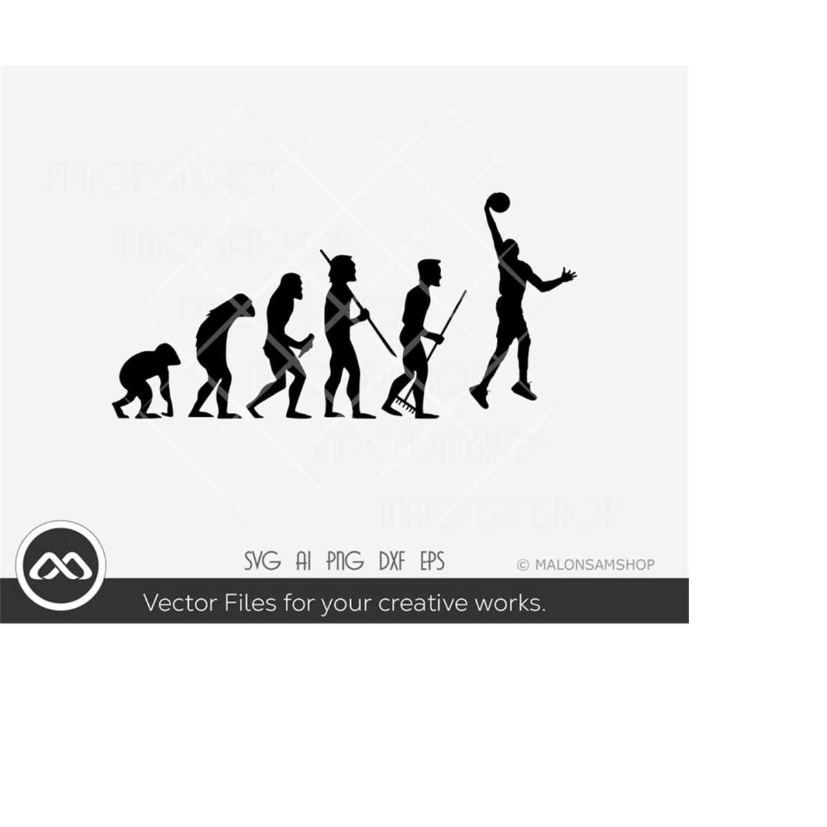Basketball SVG Evolution - basketball svg, basketball clipar - Inspire ...