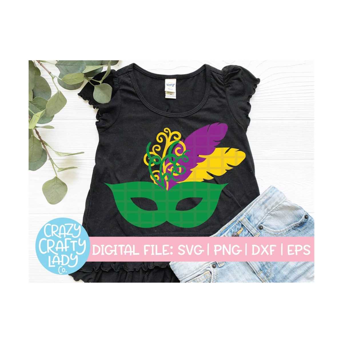 Mardi Gras Mask SVG, Women's Cut File, Cute Kid's Design, Pa | Inspire ...