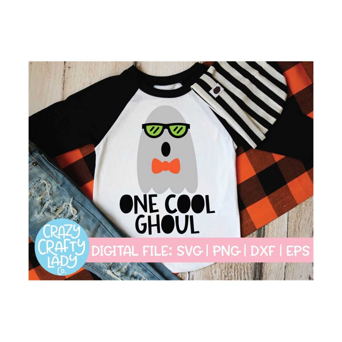 One Cool Ghoul SVG, Halloween Cut File, Kids' Ghost Saying, | Inspire ...