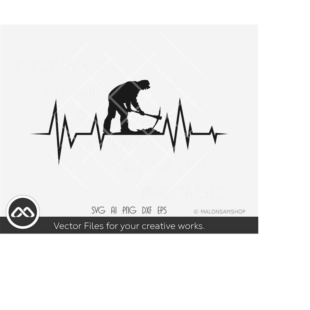 Mining SVG heartbeat - Miner svg, pickaxe svg, png, silhouet - Inspire ... Mining SVG heartbeat - Miner svg, pickaxe svg, png, silhouet - Inspire ...
