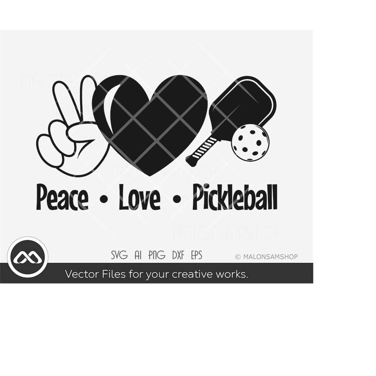 Pickleball SVG Peace love Pickleball - pickleball svg, pickl | Inspire ...