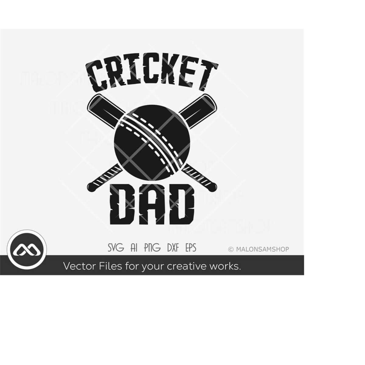 Cricket SVG file Cricket Dad - cricket svg, sports svg, cric | Inspire ...