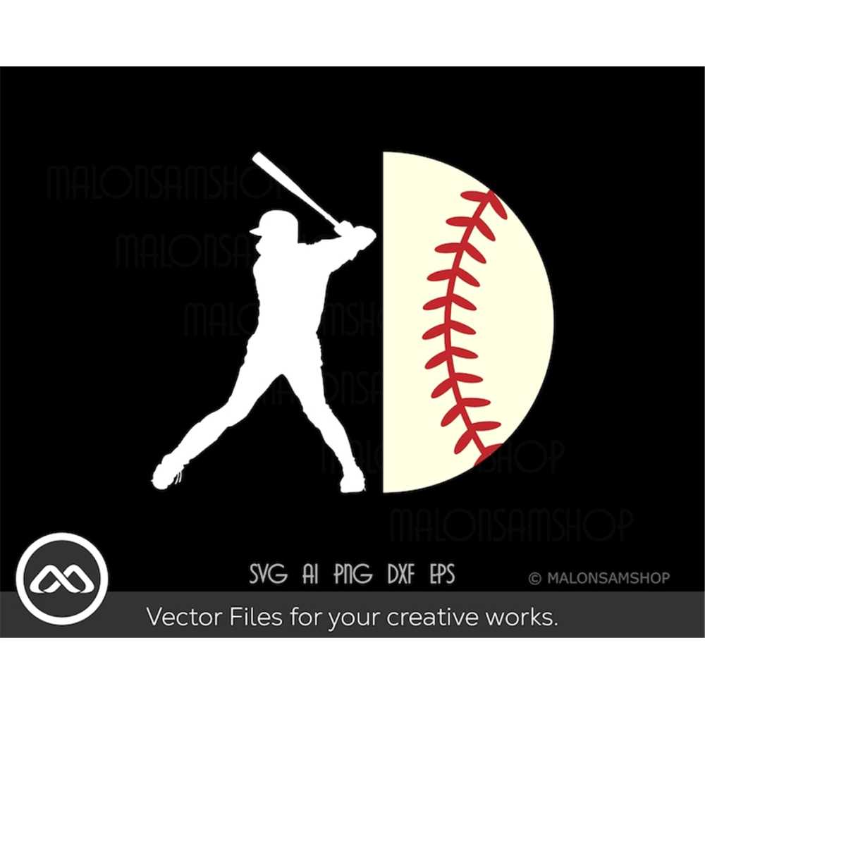 Softball SVG half ball - softball svg, baseball svg, softbal | Inspire ...