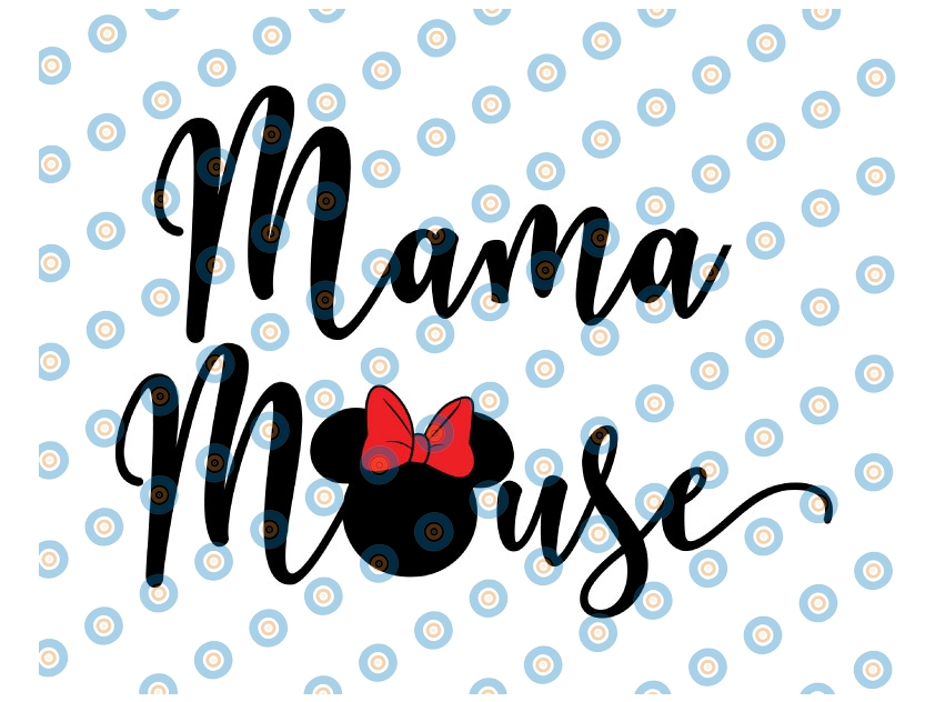 Mama Mouse SVG, Minnie Mouse SVG Instant Download, Minnie Mo | Inspire ...