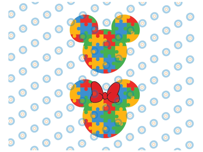 AUTISM SVG, Mickey Mouse, Autism Puzzle, Autism Awareness, A - Inspire ...