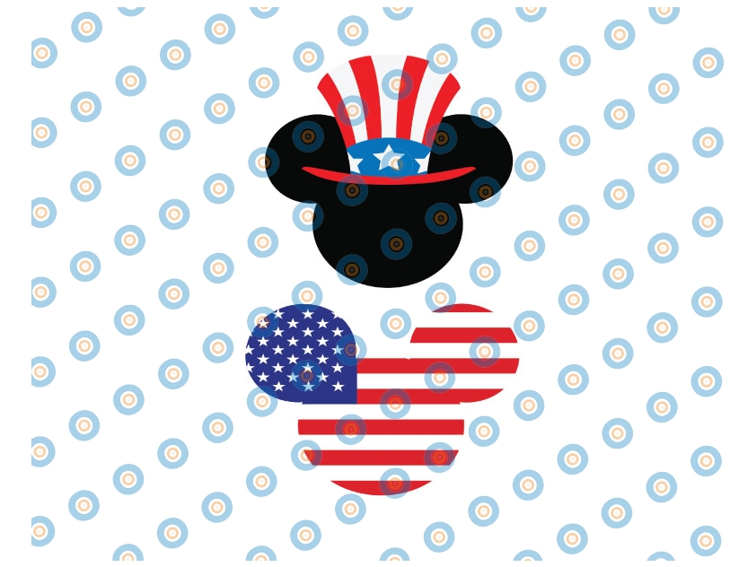 Fourth Of July SVG, Micky Mouse Flag SVG, Minnie Mouse Flag | Inspire ...