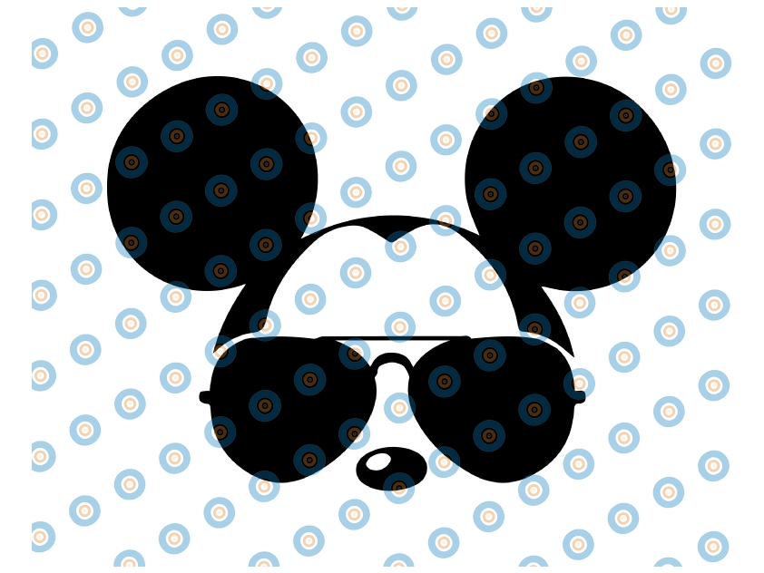 Mickey with Sunglasses SVG / Mickey Mouse Castle SVG and PNG | Inspire ...