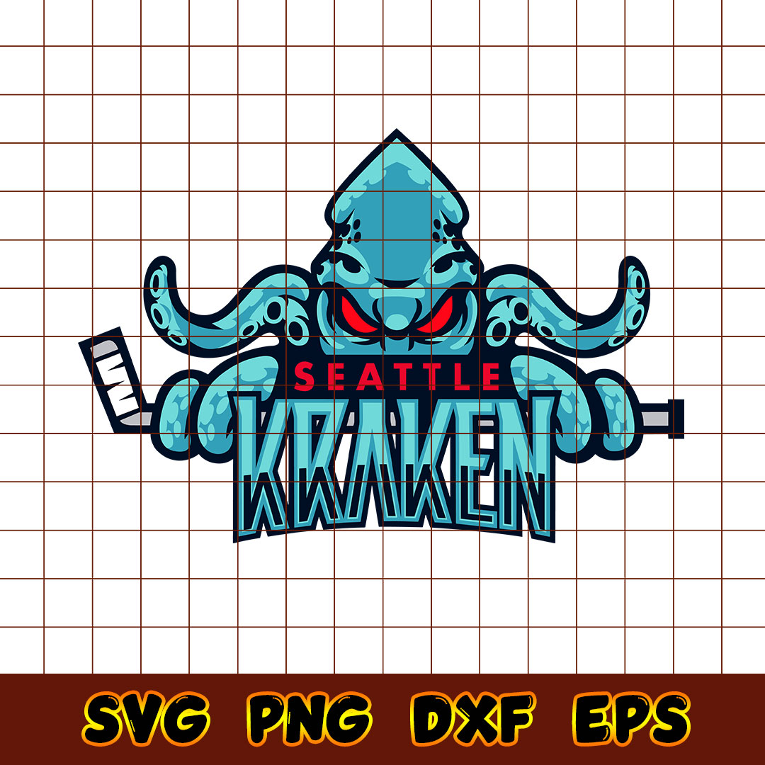 Logo Seattle Kraken Team Svg, Seattle Kraken Svg, NHL Svg, H | Inspire ...
