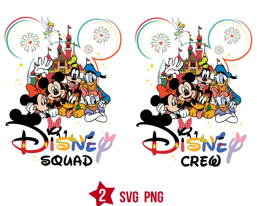 Disney Squad Svg, Mickey And Friends Svg, Disney Family Vaca | Inspire ...