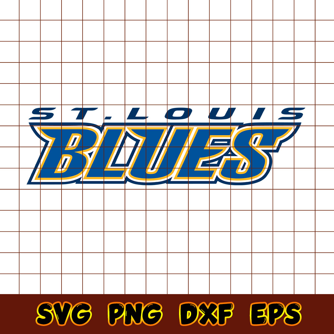 St. Louis Blues Text Logo Svg, St. Louis Blues Svg, NHL Svg, | Inspire ...