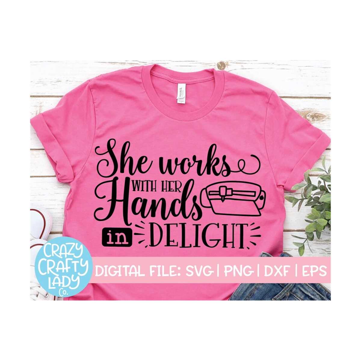 She Works with Her Hands in Delight SVG, Vinyl Cutter Cut Fi | Inspire ...