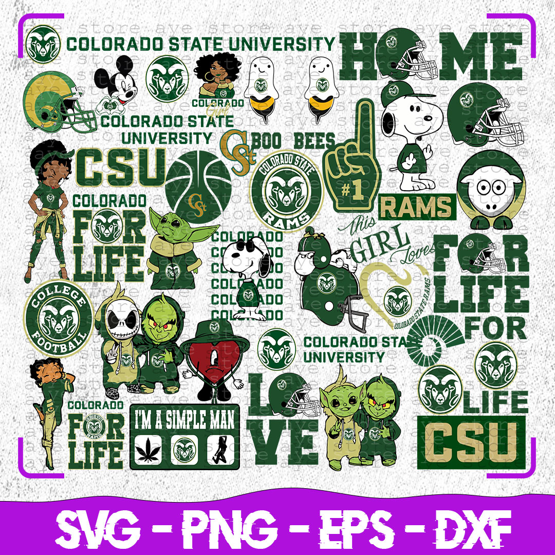 Colorado State Rams Bundle Svg, Sport Svg, Colorado State Ra | Inspire ...