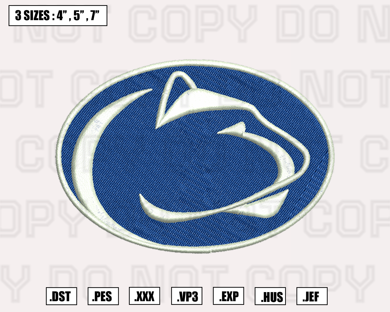 Penn State Nittany Lions Embroidery Designs, NCAA Logo Embro - Inspire ...