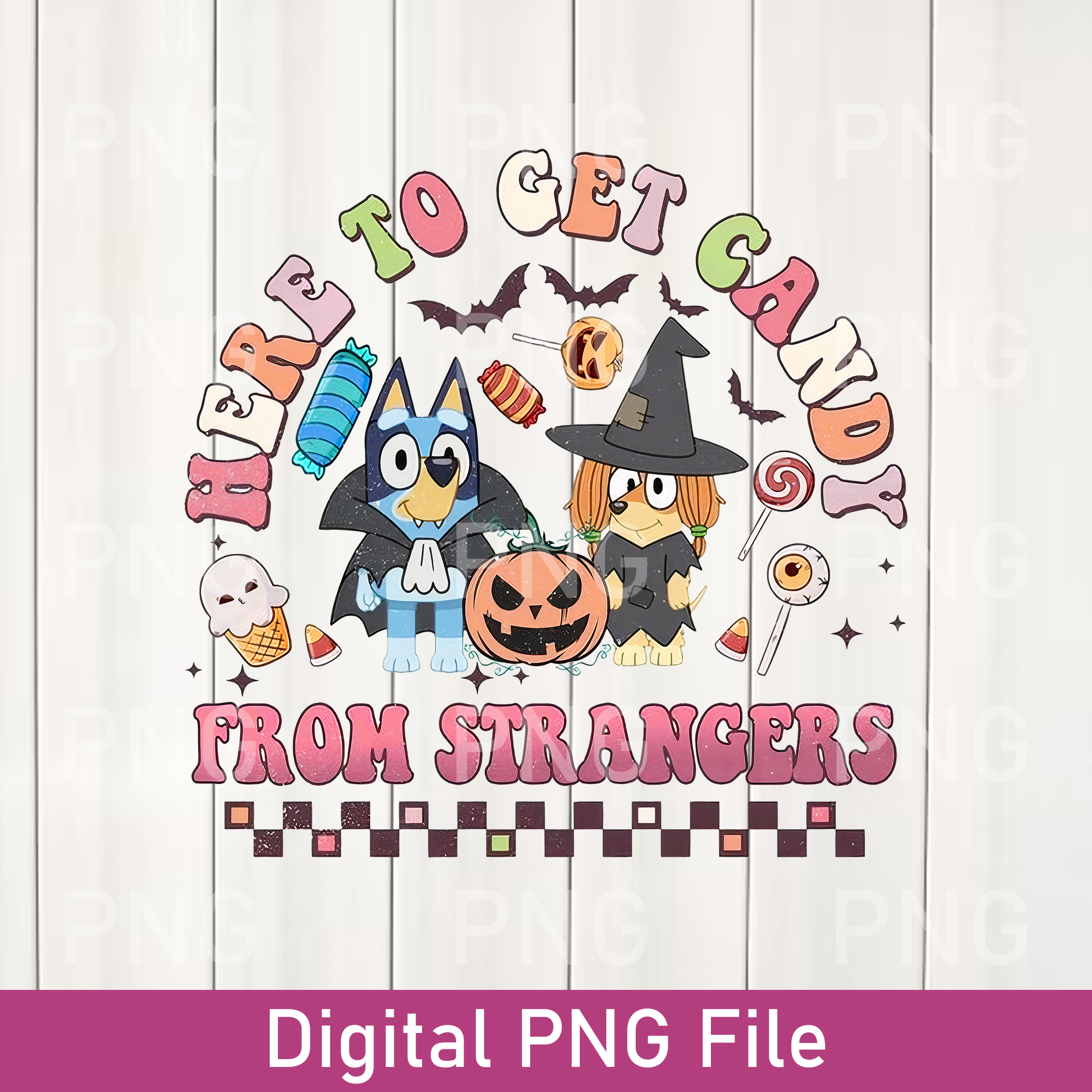 Bluey Halloween Spooky Season PNG, Bluey Family Scary PNG, B | Inspire ...